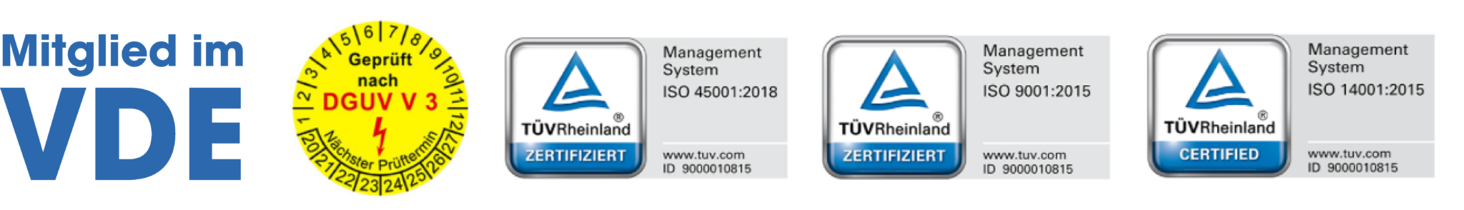 Maschinenprüfung nach DGUV V3 & DIN VDE 0113 Vorschrift