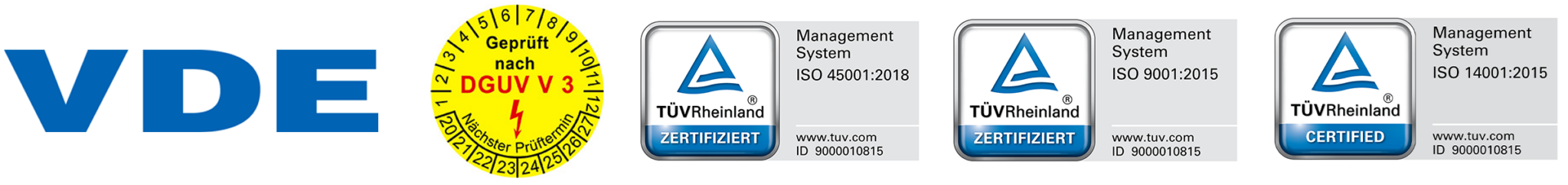 Maschinenprüfung nach DGUV 3 & DIN VDE 0113 Vorschrift